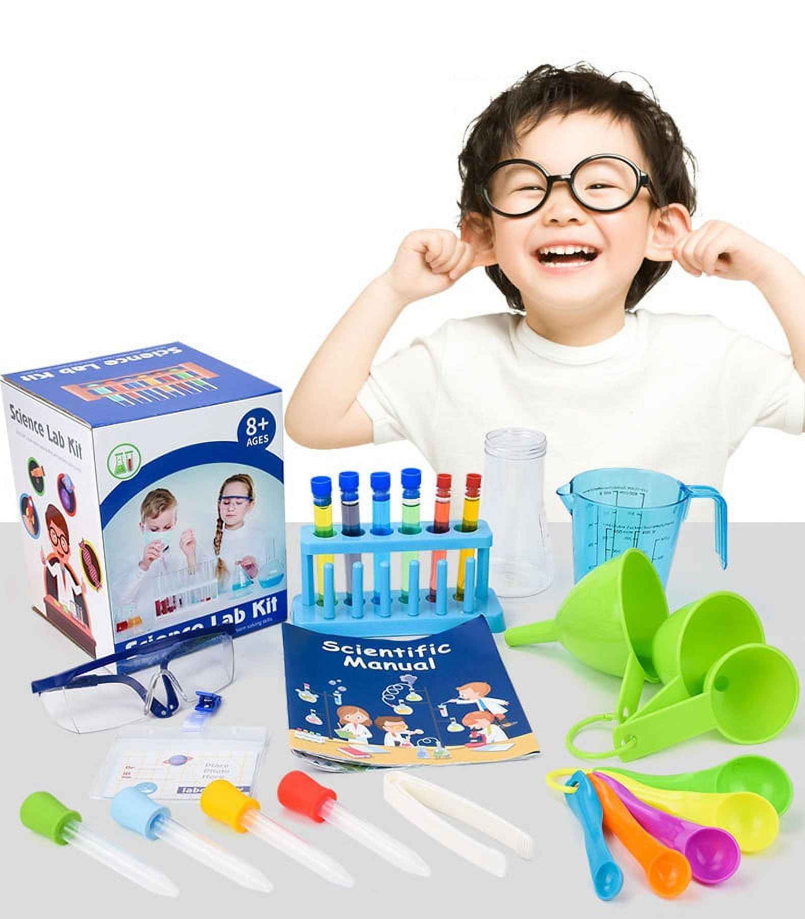 CREATITOY STEM Science Experiment Lab Coat Toy Kit for Kids Ages 3-11 ...