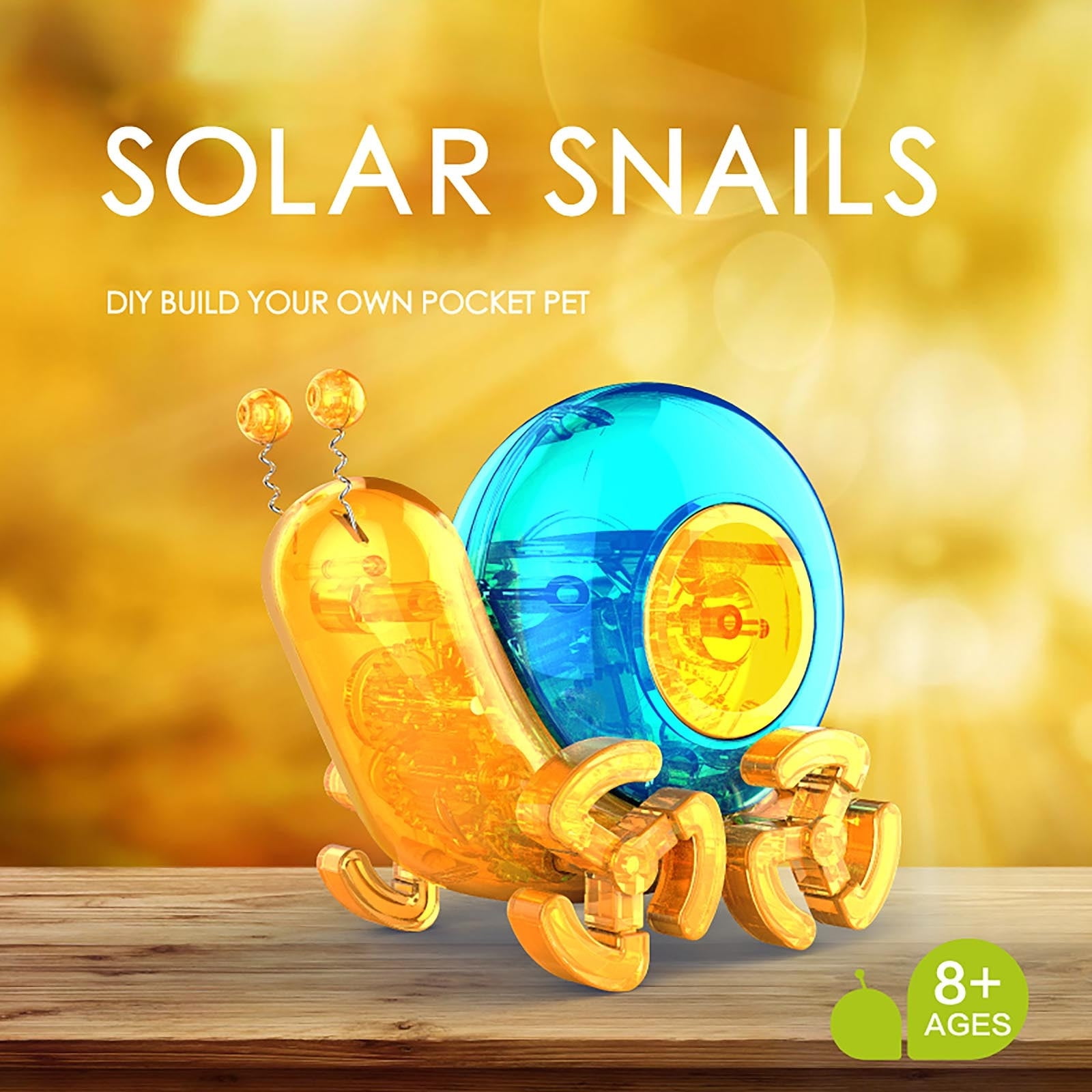 CREATITOY Solar DIY Snail Toy Kit: Educational Science Experiment for ...
