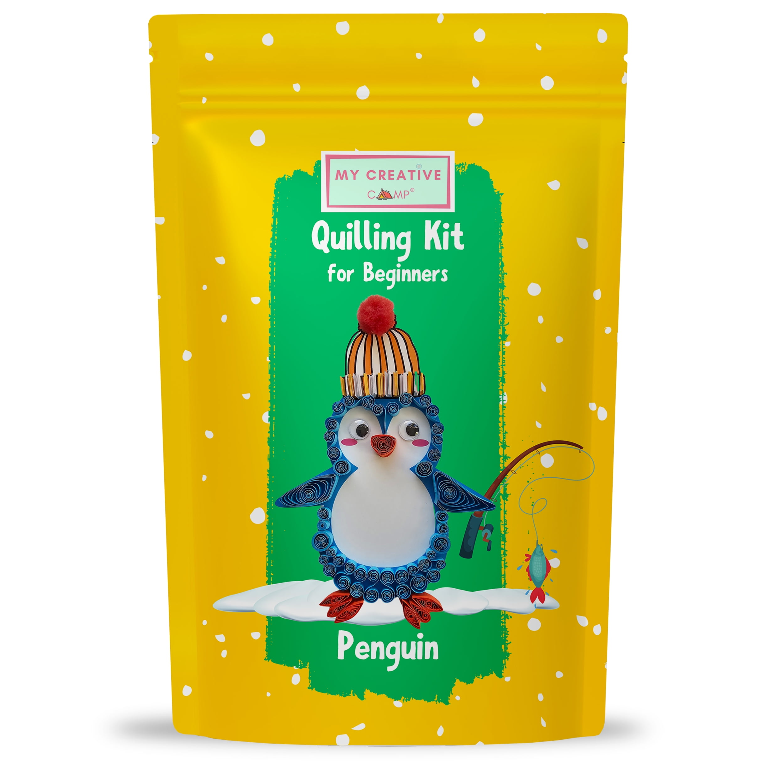 MY CREATIVE CAMP Beginner Quilling Kit - PENGUIN DIY Craft Kit for Kids ...
