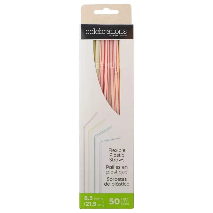 CREATIVE CONVER - Assorted Color Straws 50EA ( Pack of 12) - Walmart.com