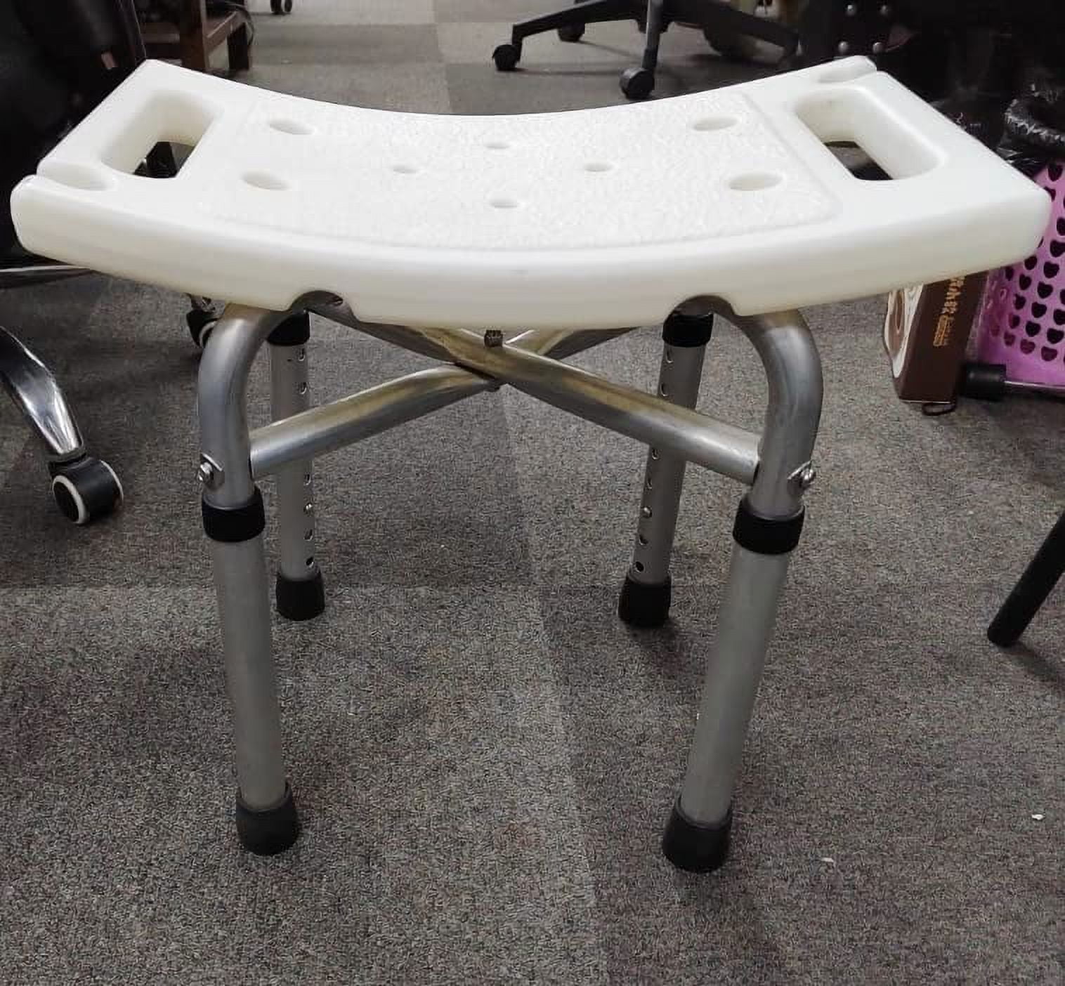 CREATIVE HOBBIES Adjustable Bath Chair with Crossbar Supports,hower ...