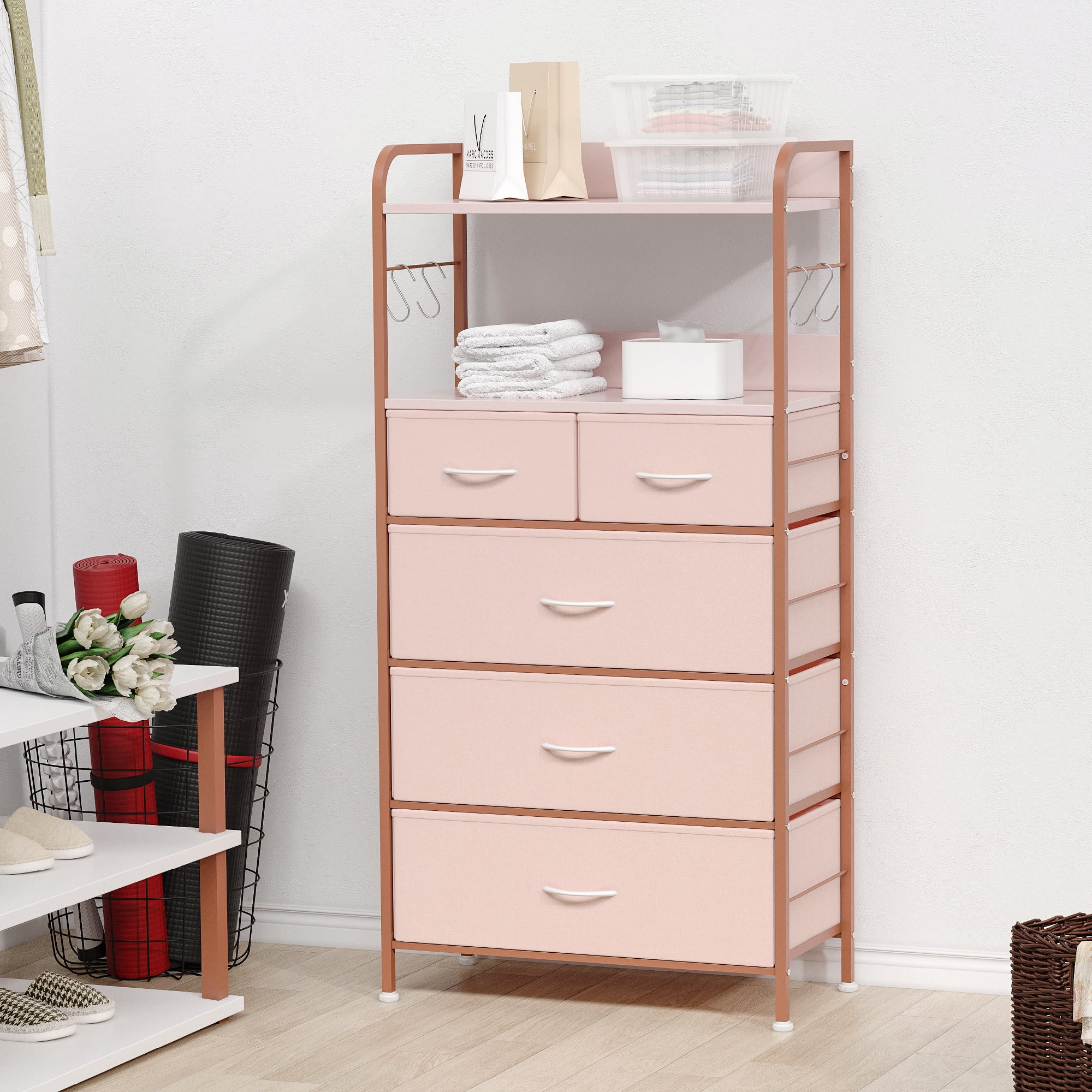 CREATIVE HOBBIES Dresser for Bedroom with 5 Drawers, Dressers & Chests ...