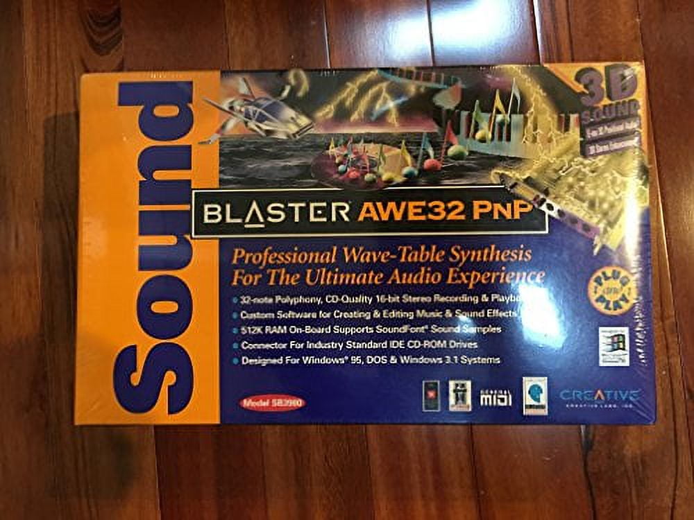 CREATIVE LABS - Sound Card ISA Sound Blaster AWE32 IBACT-SBAPNP49 (b ...