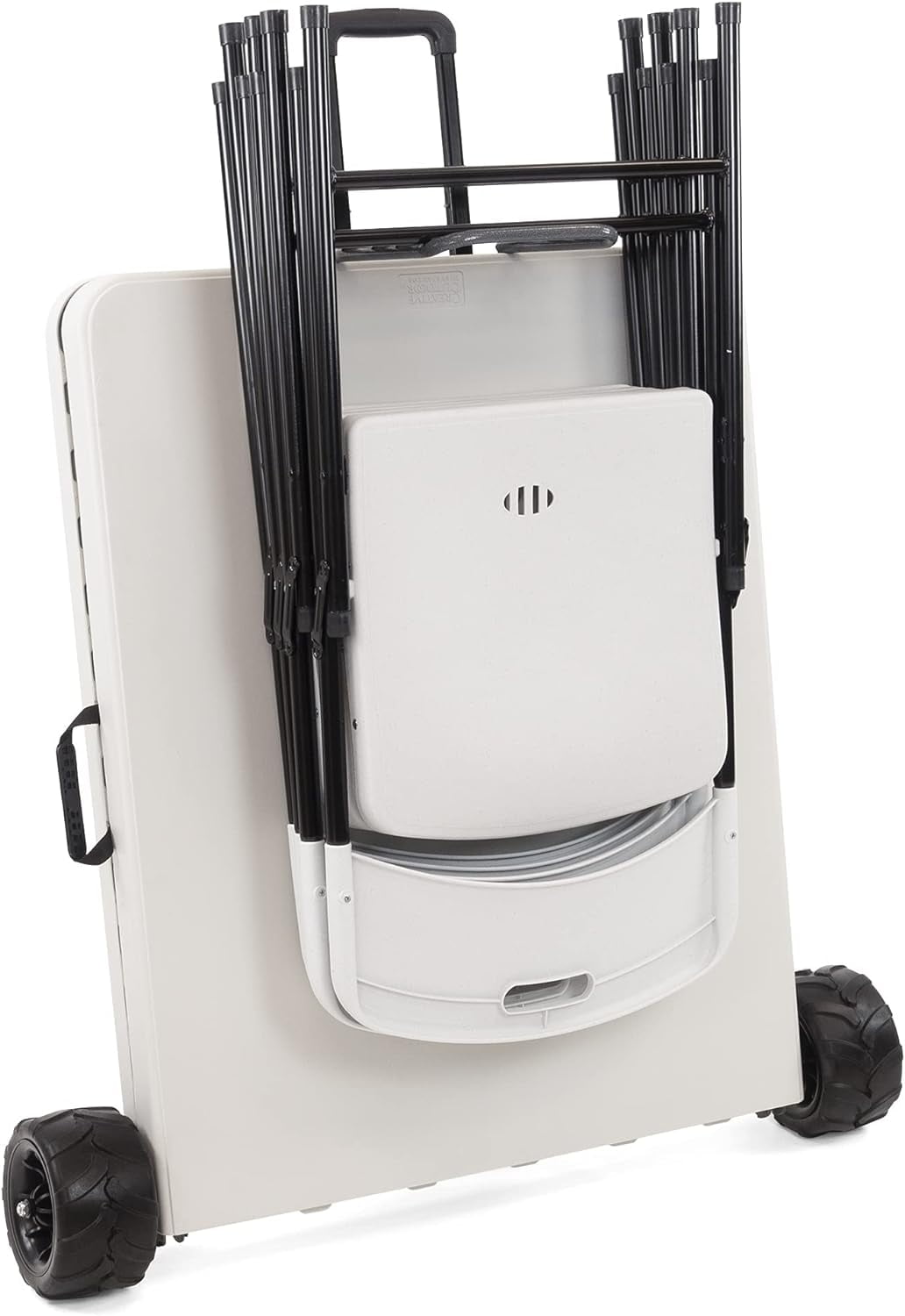 CREATIVE OUTDOOR Portable & Foldable Picnic Set, Rolling Table & 4 ...