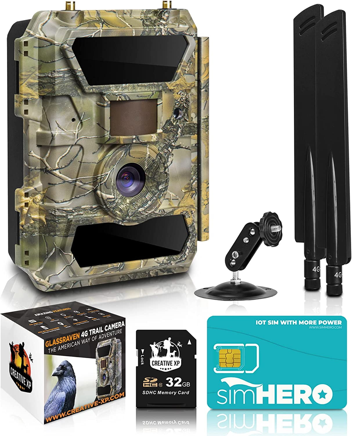 CREATIVE XP Cellular Trail Cameras WiFi 12MP 1080P Outdoor Game Camera ...