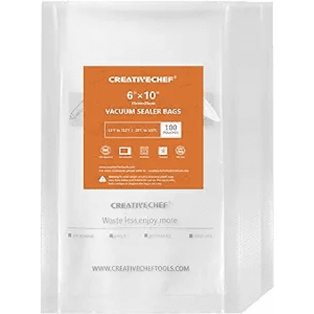 CREATIVECHEF 100 Pint Vacuum Seal Food Storage Bags, 1 Pack - Walmart.com
