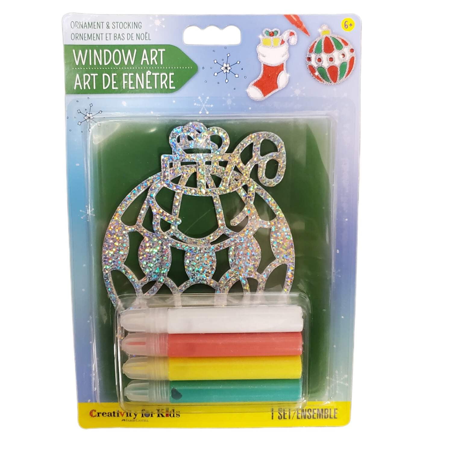 Hanukkah Window Art Kit - Ornament Stocking Craft - Walmart.com