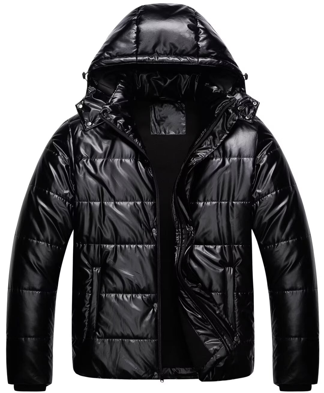 Chrisuno Big and Tall Mens Winter Coat Jacket Removable Hood Size Men's ...