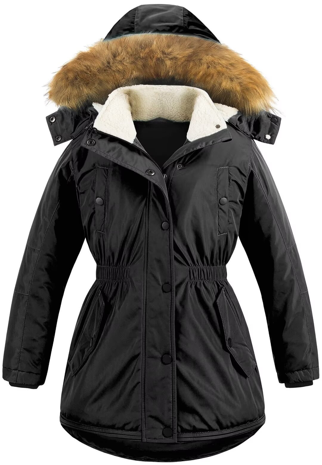 Chrisuno Girl's Kids Winter Coats Water-Resistant Thick Padded Puffer ...