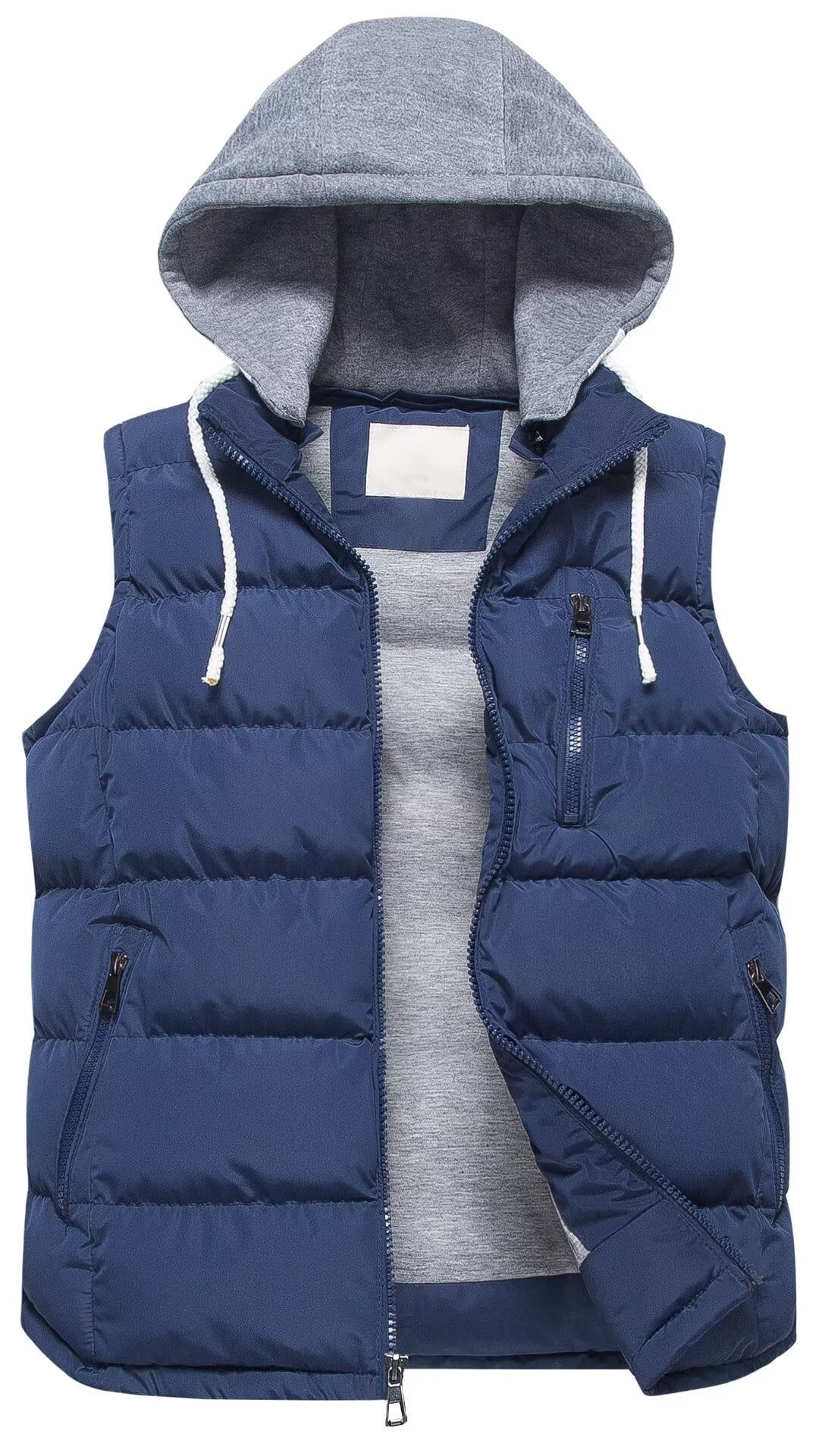 Chrisuno Men's Winter Warm Outdoor Cold Vest Outerwear Casual ...