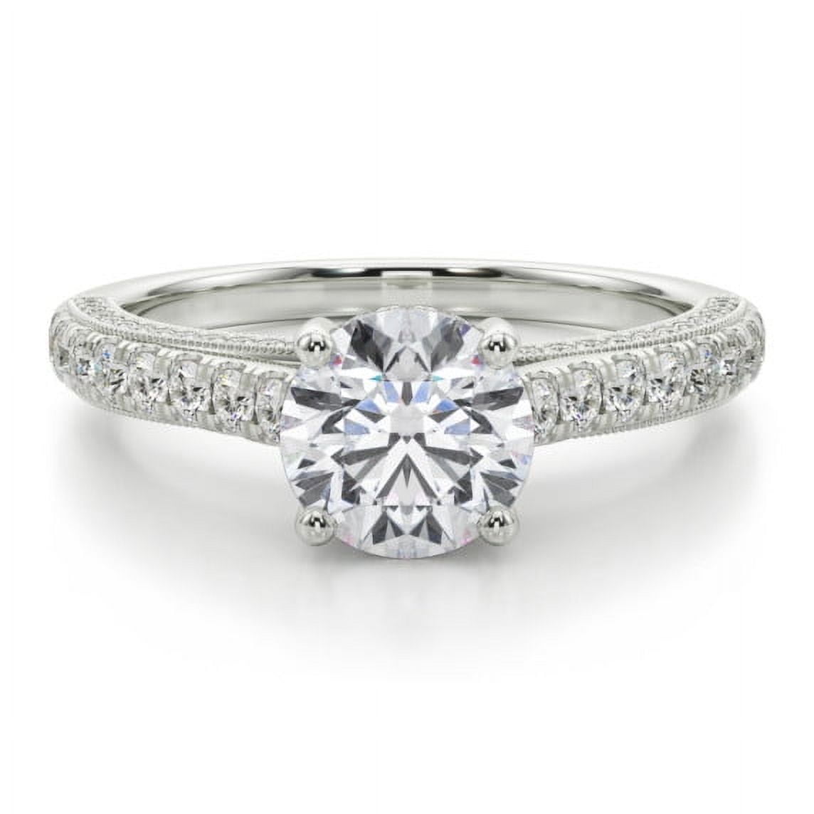 CRESTIN Jewel 1.7 Ct Round Cut Solitaire Engagement Ring - Lab-Created ...