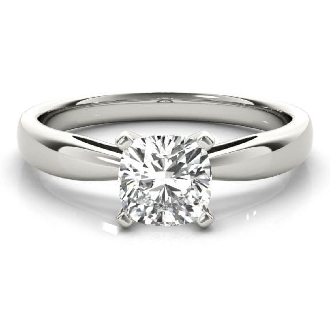 CRESTIN Jewel 1.8 Ct Cushion Cut Solitaire Diamond Ring - Lab-Created ...