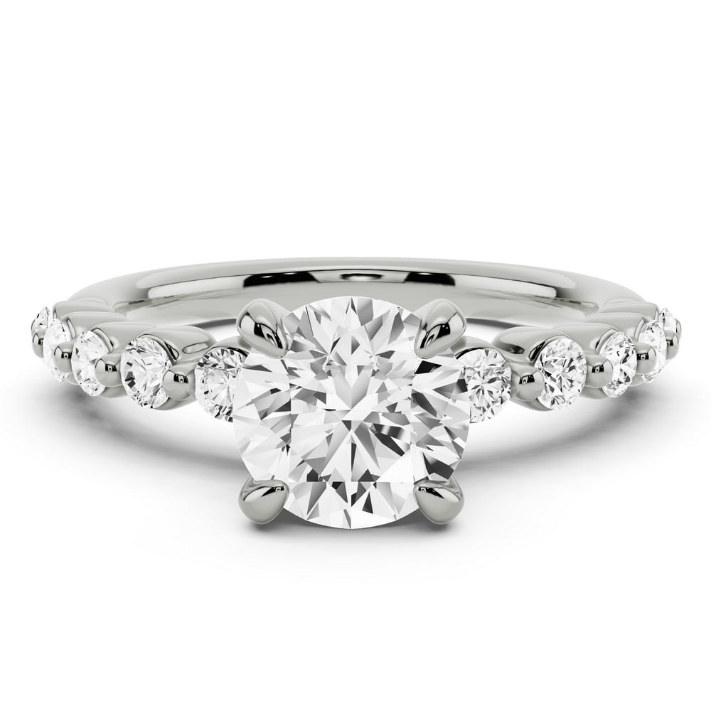CRESTIN Jewel Brilliant 1.9 Ct Round Cut Solitaire Diamond Rings ...