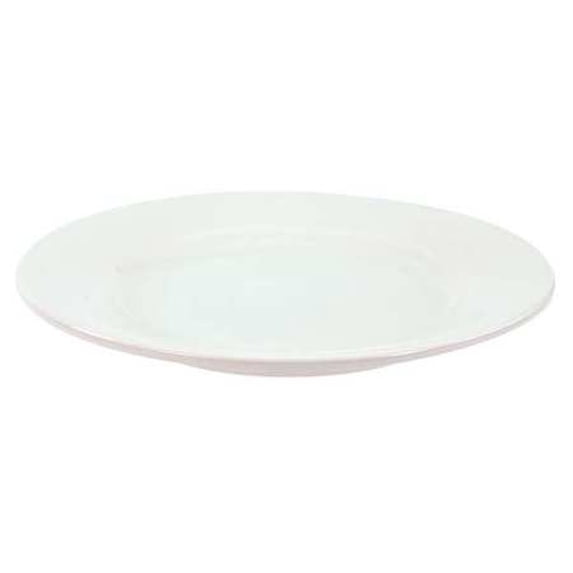 CRESTWARE ALR47 Plate, 12", Ceramic Bright White PK12 - Walmart.com