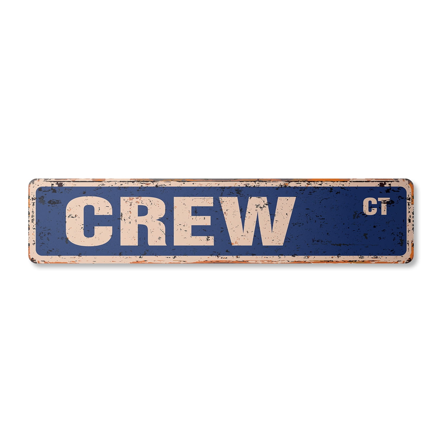 CREW Vintage Aluminum Street Sign race racer competition sculling ...
