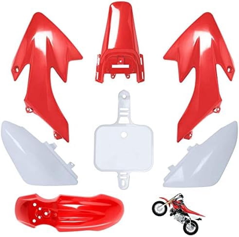 CRF50 Plastic Kit Red White XR50 Plastic Fender Kit,Crf50,compatible ...