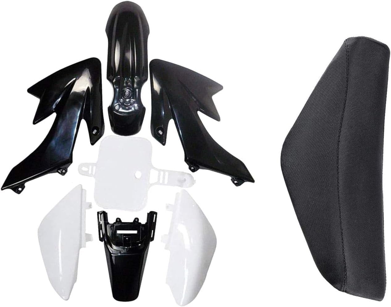 Plastics Fender Fairing Kit + Tall Seat for CRF70F CRF 70 Dirt Pit Bike ...