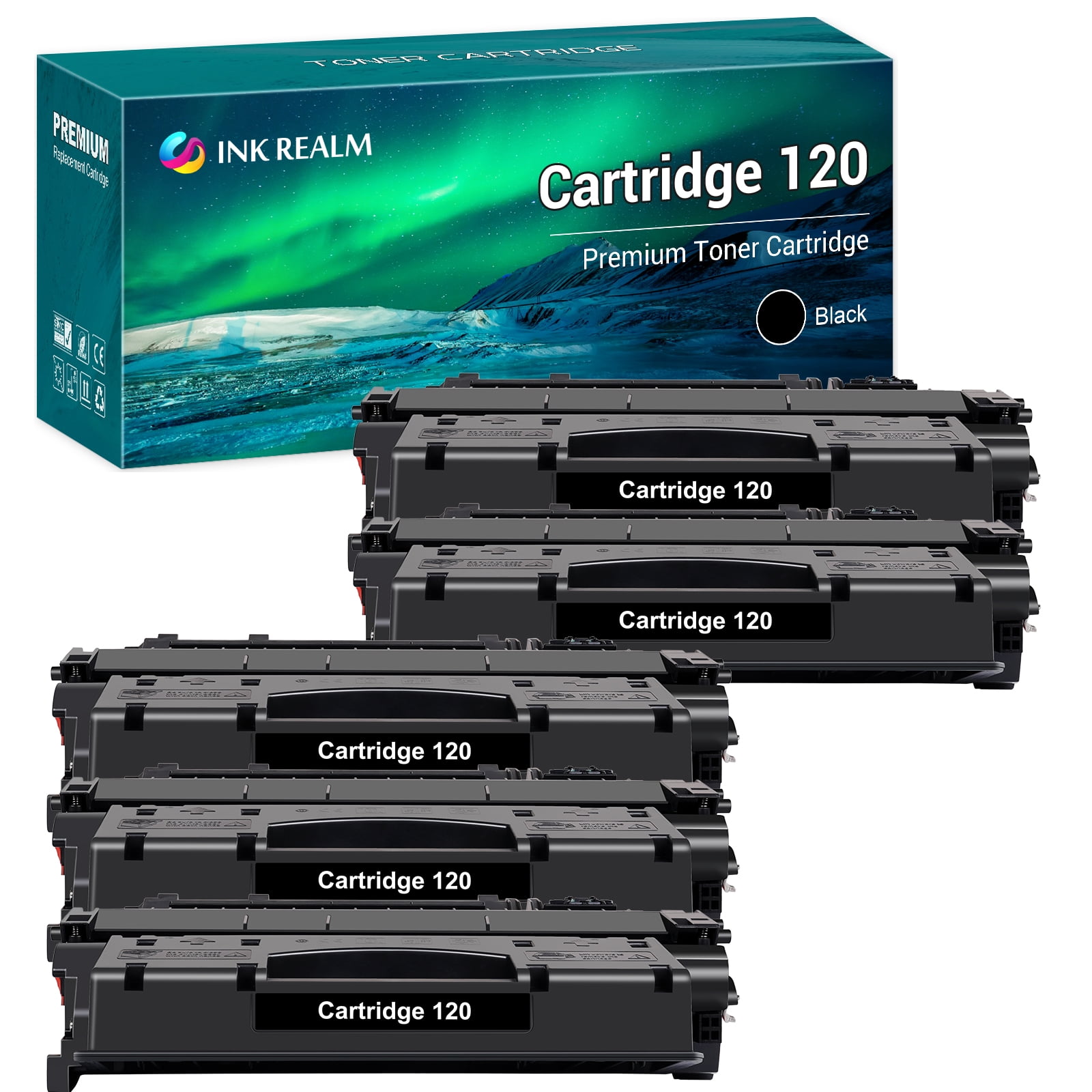 CRG-120 Black Toner Cartridge Compatible for Canon 120 ImageClass D1120 ...