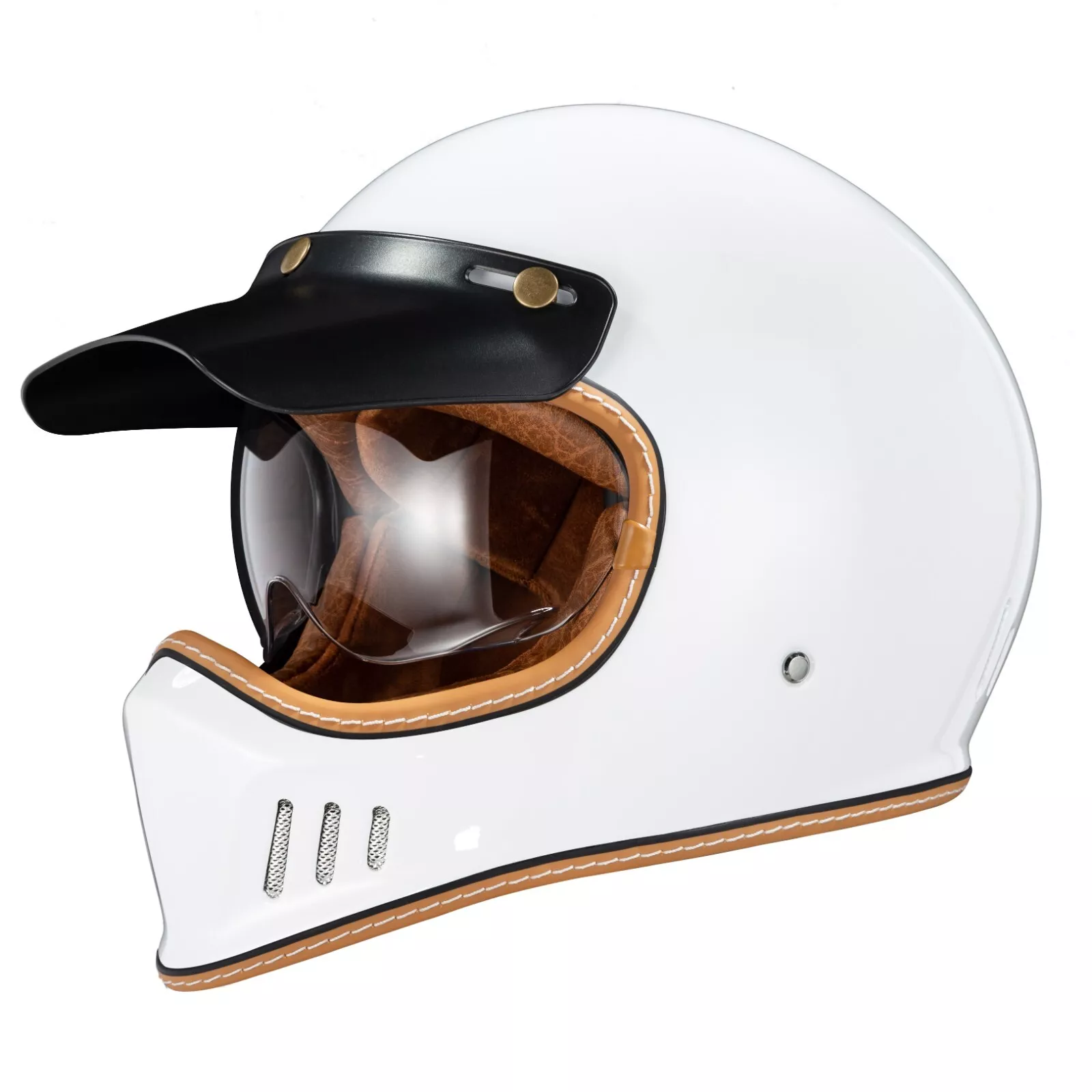 CRG Full-Face Motorcycle Street Bike Fiberglass Helmet DOT Certified ...