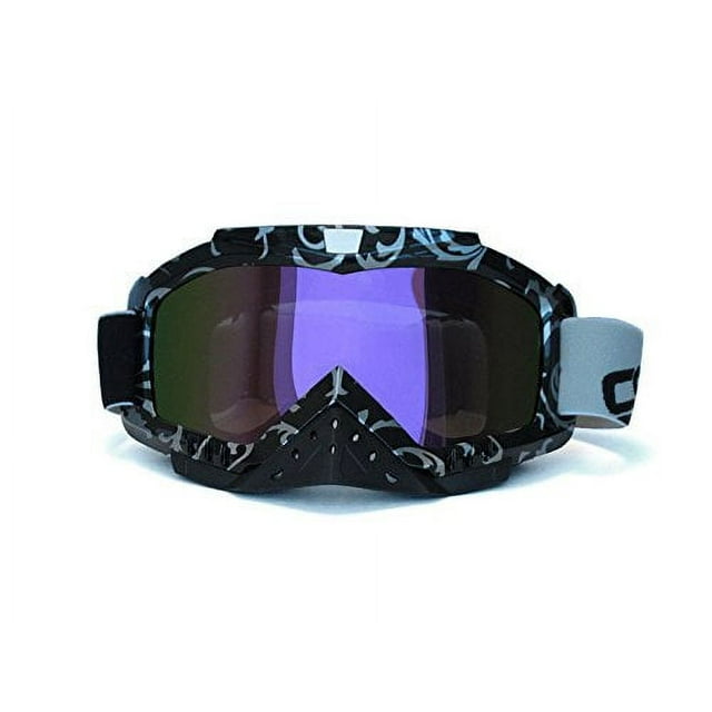 CRG Sports Motorcycle Goggle Motocross ATV Dirt Bike Off Road Racing Goggles for Man, Woman ...