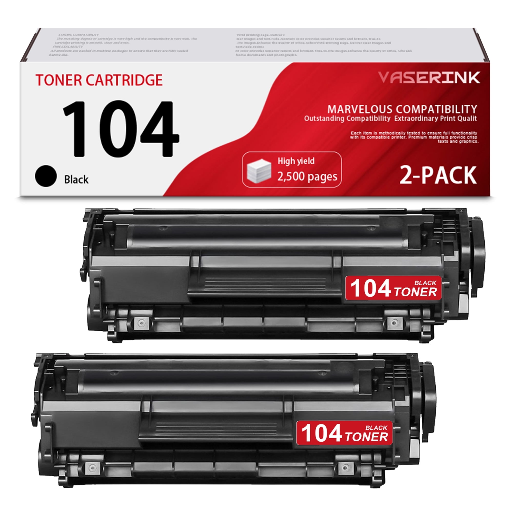 CRG104 Toner Cartridge Replacement for Canon 104 Toner ImageCLASS D420 ...