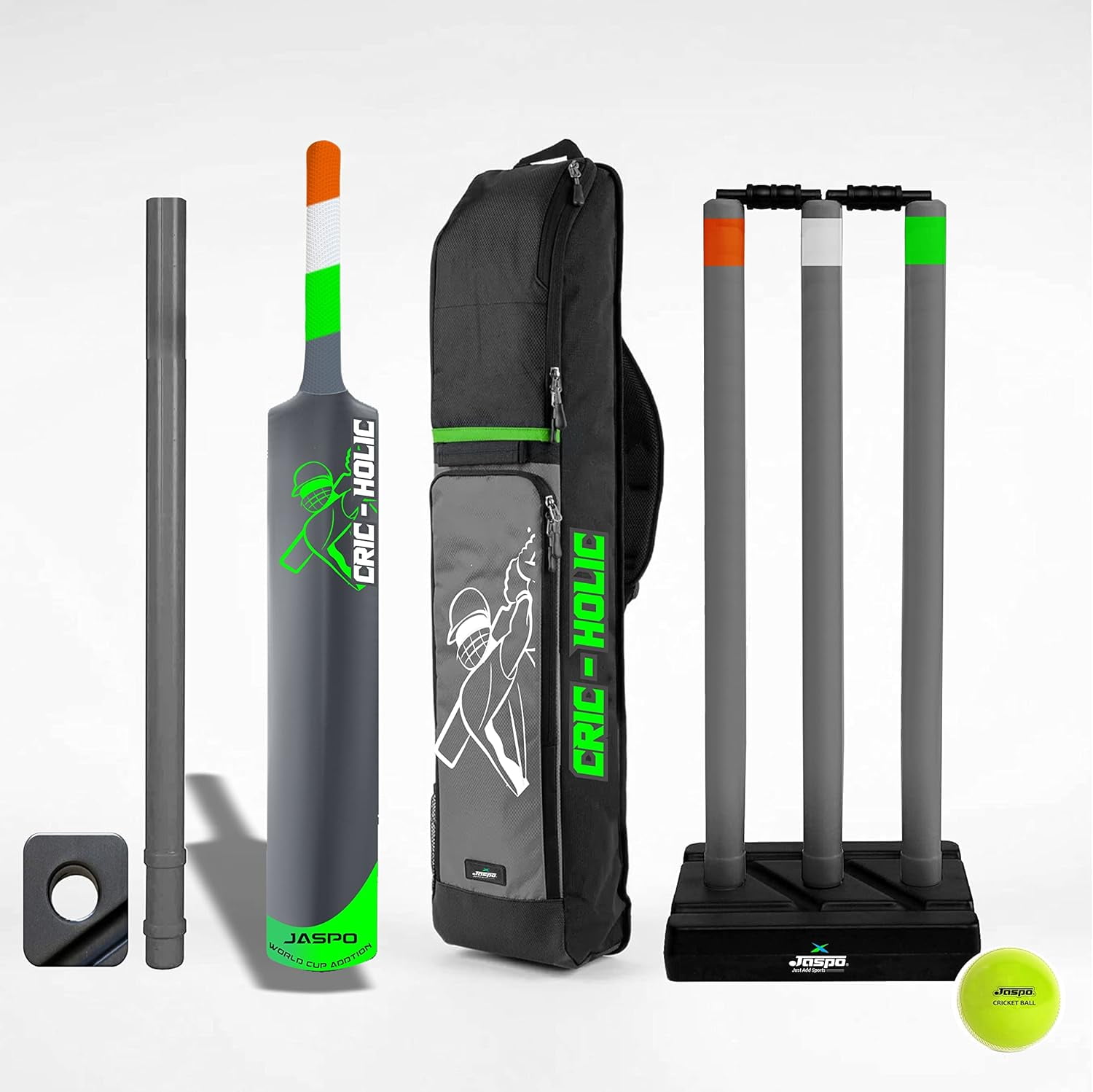 CRIC Addict Plastic Cricket Bat Set Combo with Soft Cricket Ball for ...