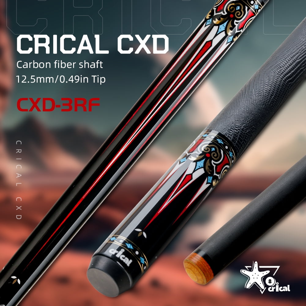 CRICAL Carbon Fiber Pool Cue Stick CXD Series Professional Pool Sticks for Adults Low Deflection ...