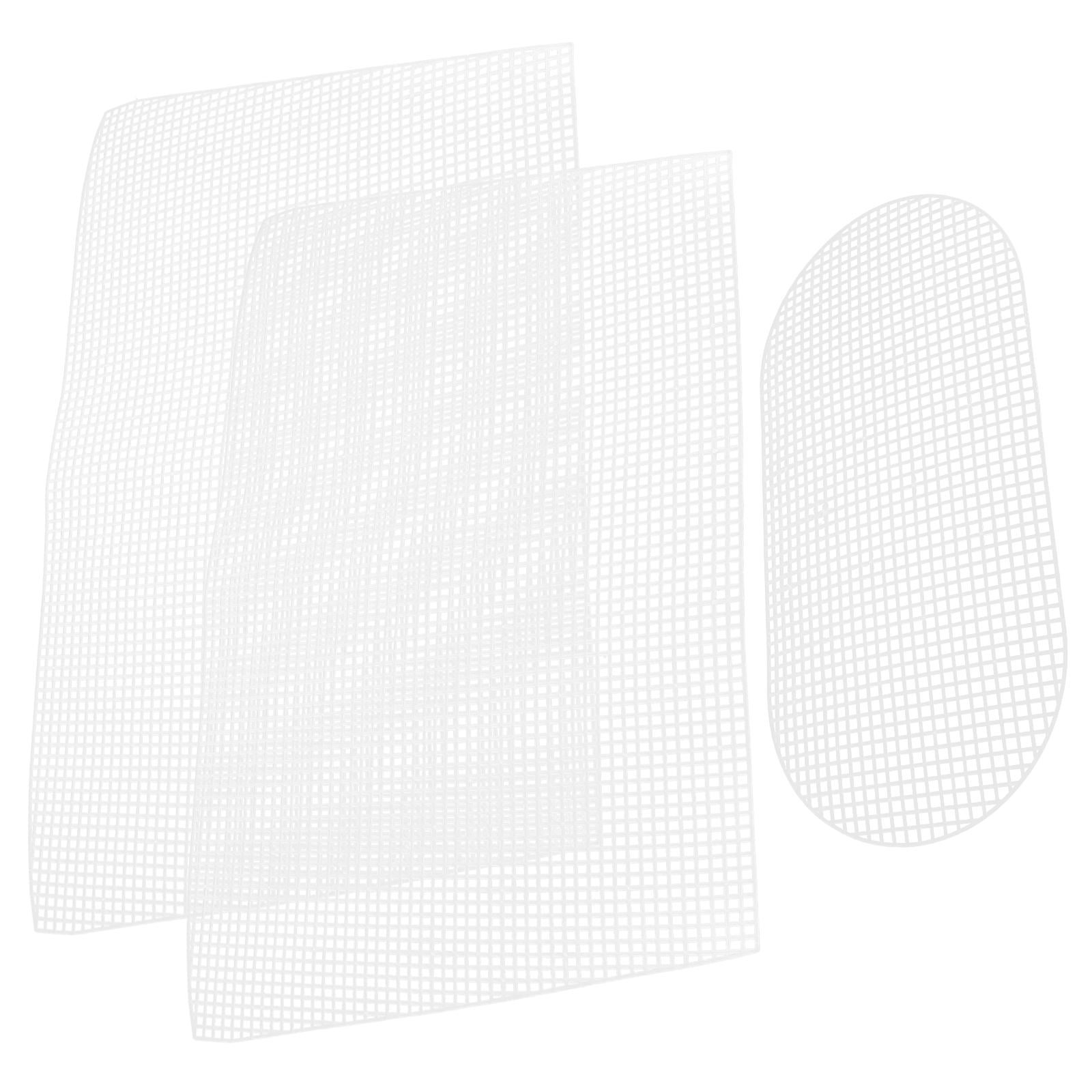 CRILSTYLEO 1 Set Bag Making Supplies for Embroidery Mesh Sheets White ...