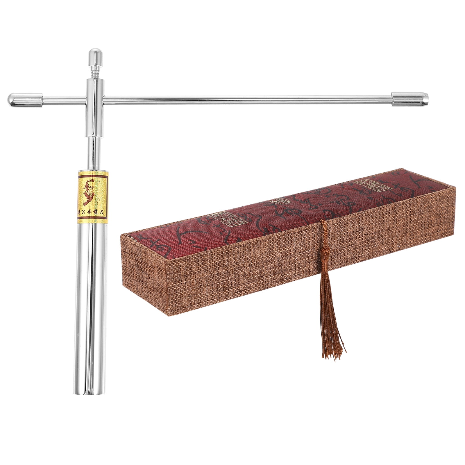 CRILSTYLEO 1 Set Portable Dowsing Rod for Feng Shui Tool Silver ...