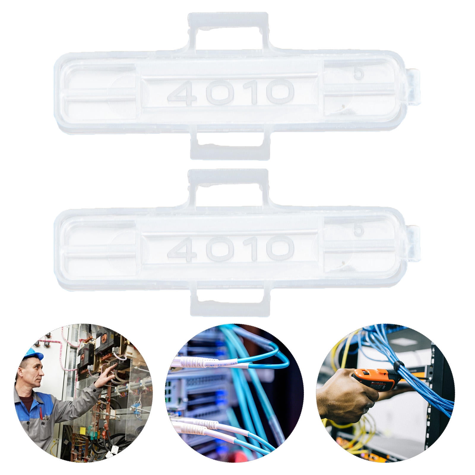 CRILSTYLEO 100Pack Acid Resistant Wire Sign Name Case for TV Cables and ...