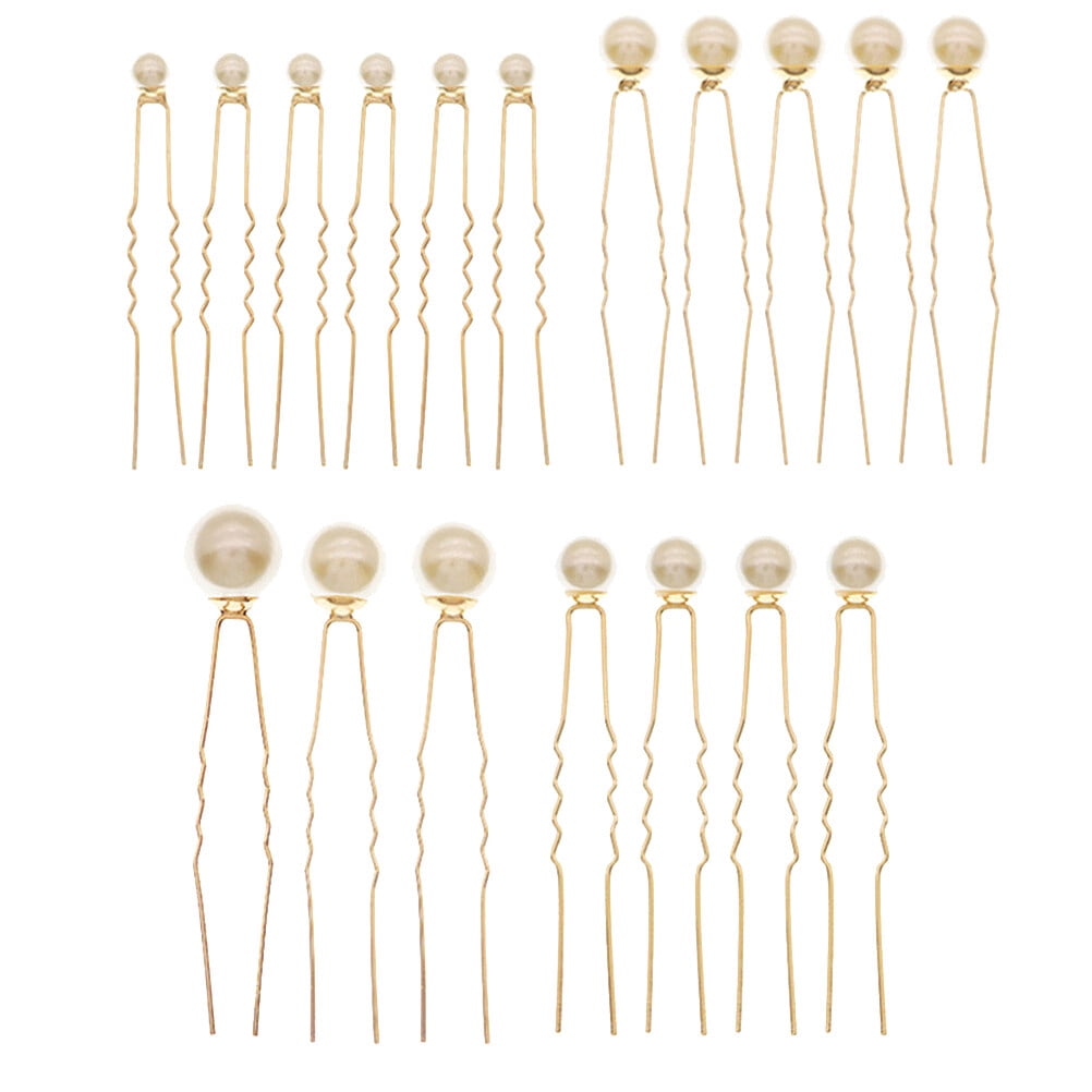 CRILSTYLEO 18Pcs Delicate Golden Hairpin for Wedding Bride and Elegant ...