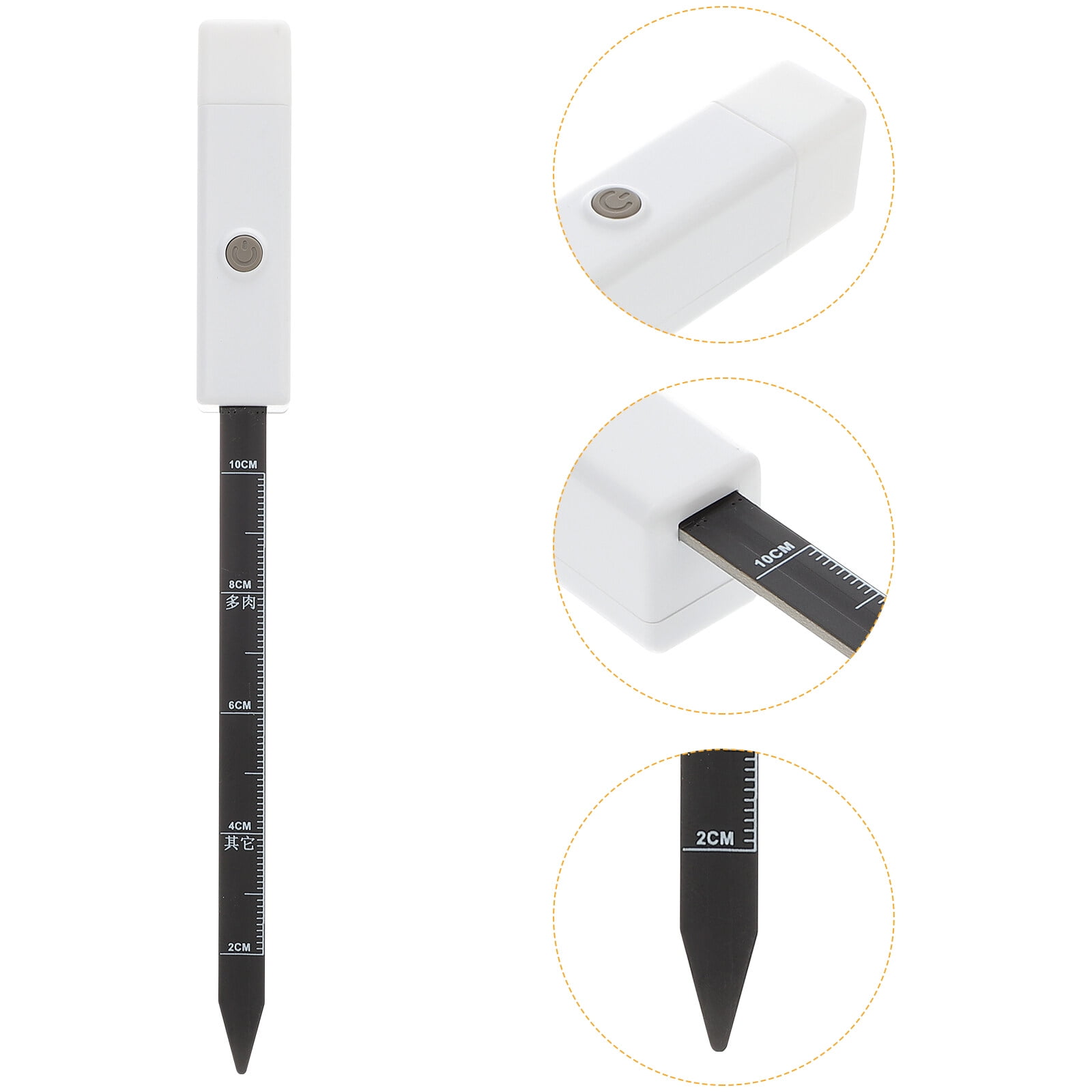 CRILSTYLEO 1Set Ground Moisture Tester Plastic White for Soil Testing ...