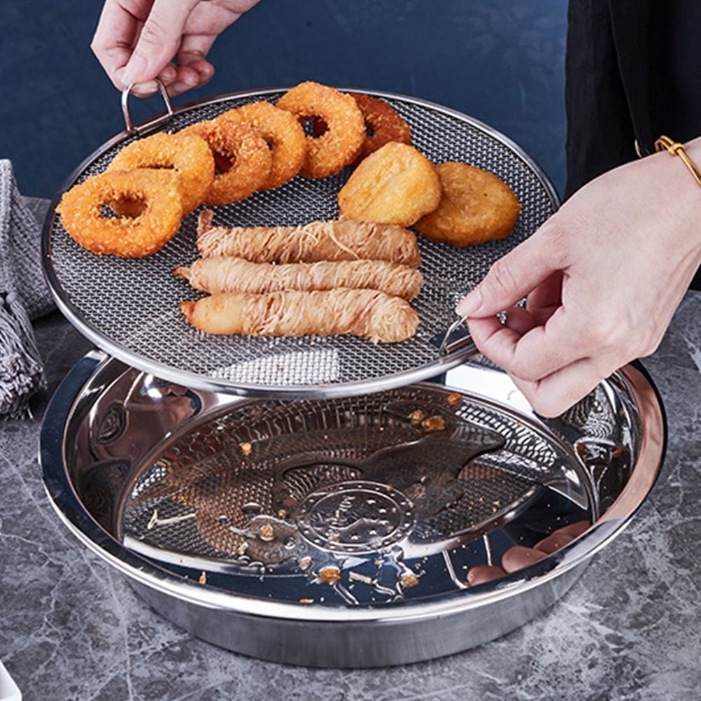 CRILSTYLEO 1Set Metal Strainer for Draining Oil and Water with ...