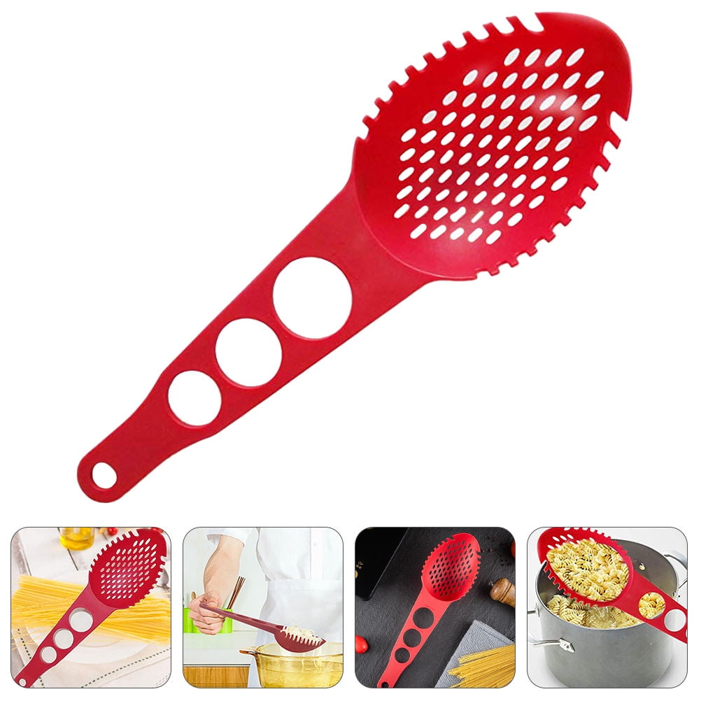 CRILSTYLEO 1Set Spaghetti Spoon Red Nylon Spaghetti Ladle For Pasta ...