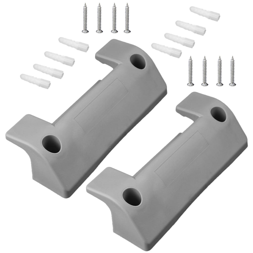 CRILSTYLEO 2 Pieces Water Pipe Hanger Grey Plastic for Garden Hose Wall ...