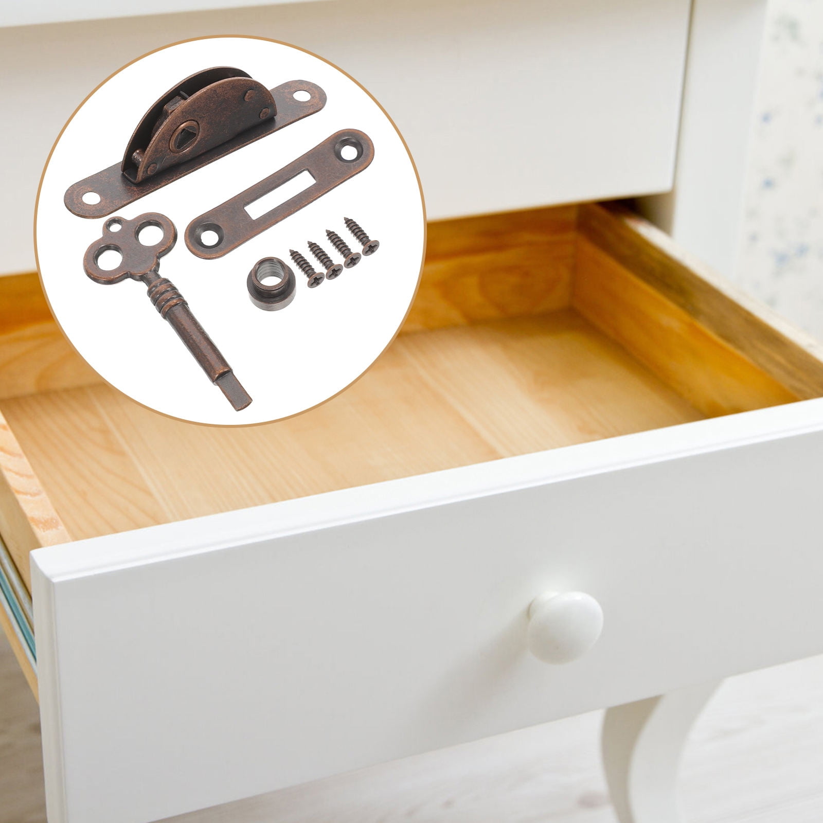 CRILSTYLEO 25Pack Classical Drawer Lock for Wardrobes and Doors with ...