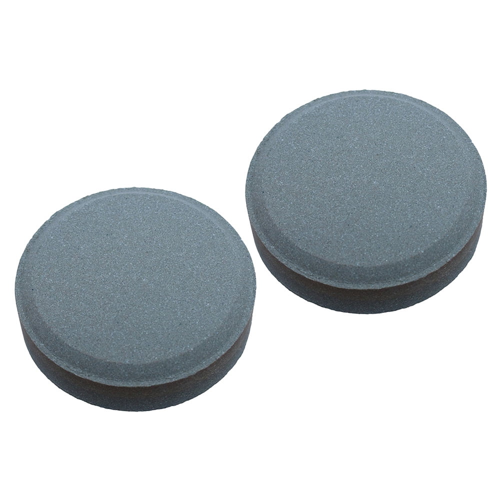 CRILSTYLEO 2Pcs Kitchen Sharpening Stone Grey Round Double Layer Home ...