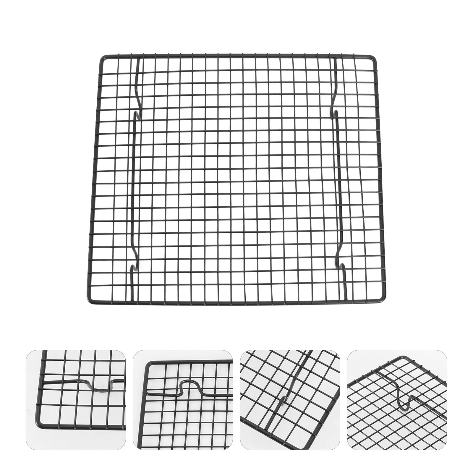 CRILSTYLEO 2Pcs Plated Silver Baking Rack Cooler with Stable Feet for ...