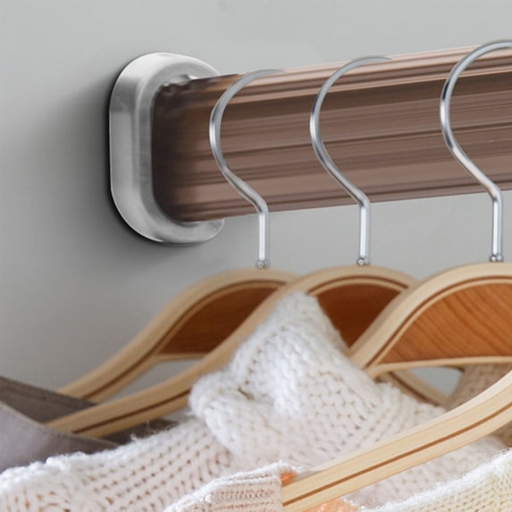 CRILSTYLEO 2-Pack Zinc Alloy Shower Curtain Rod Holders, Plated Wall ...