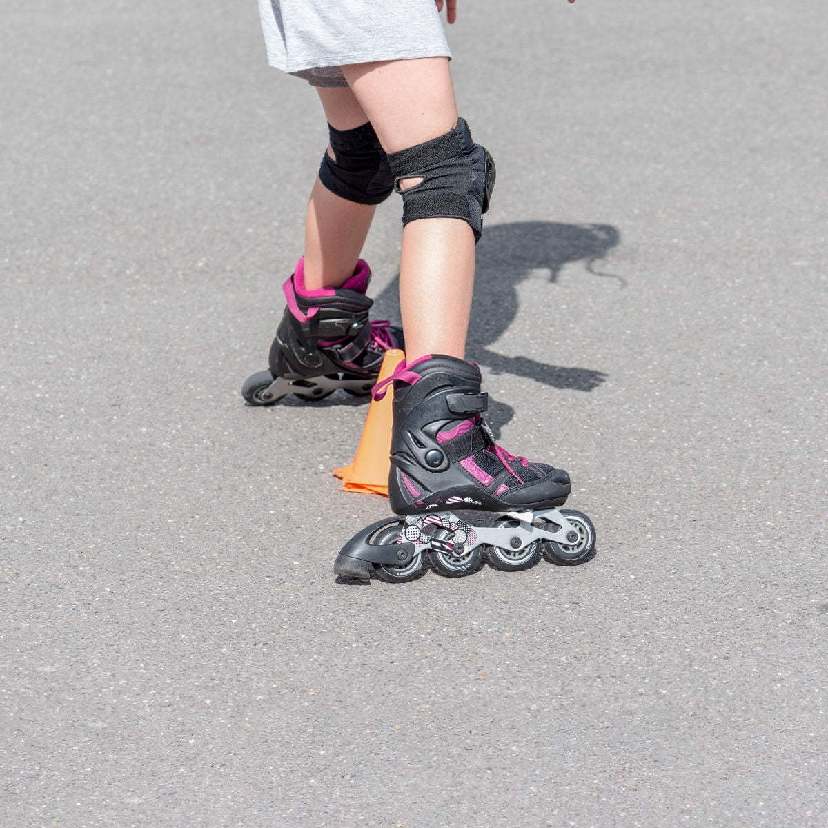 CRILSTYLEO 2Set Black Roller Skates Buckle Strap with Screw Fixing for ...