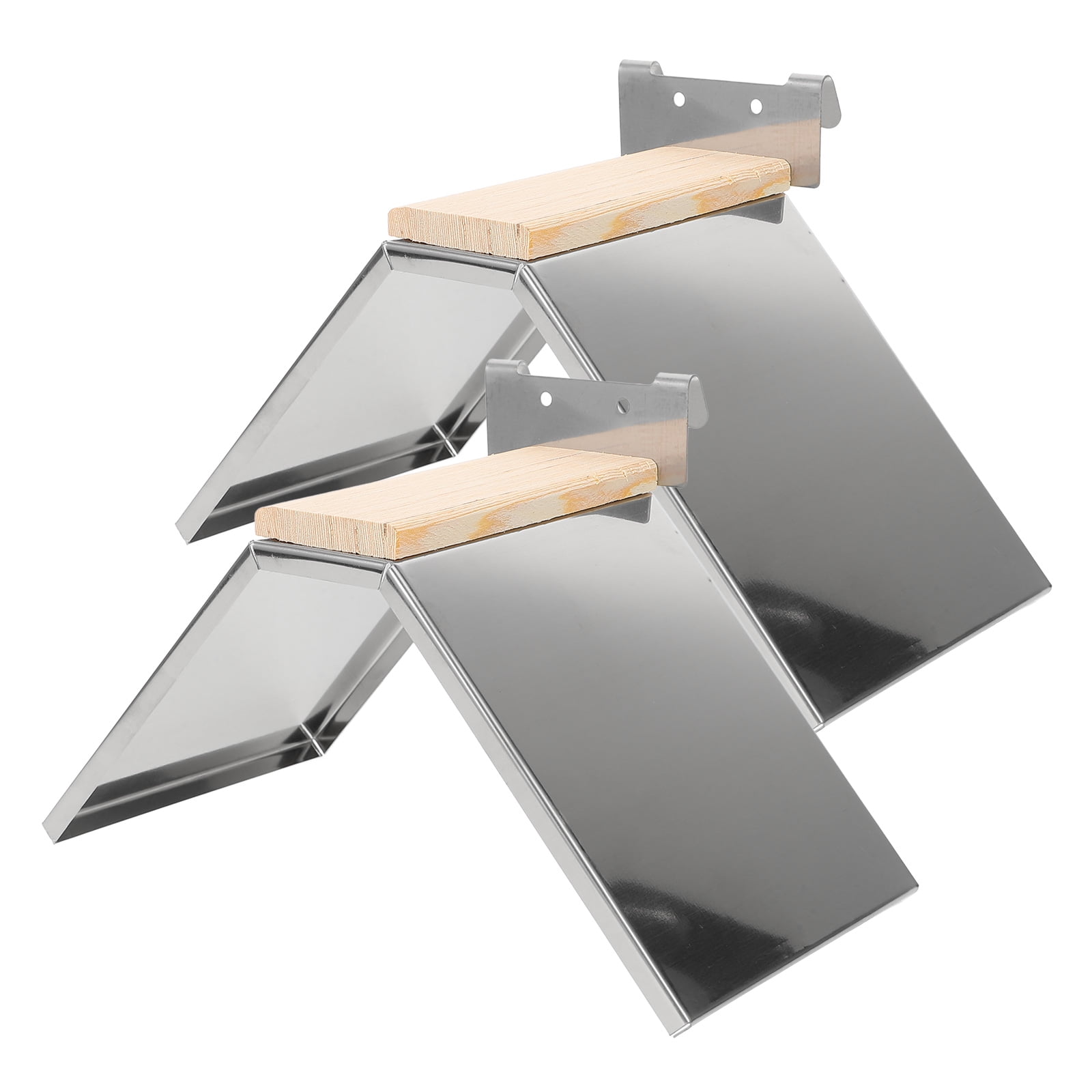 CRILSTYLEO 2Set Rectangular Stainless Steel Parrot Playground Stand for ...
