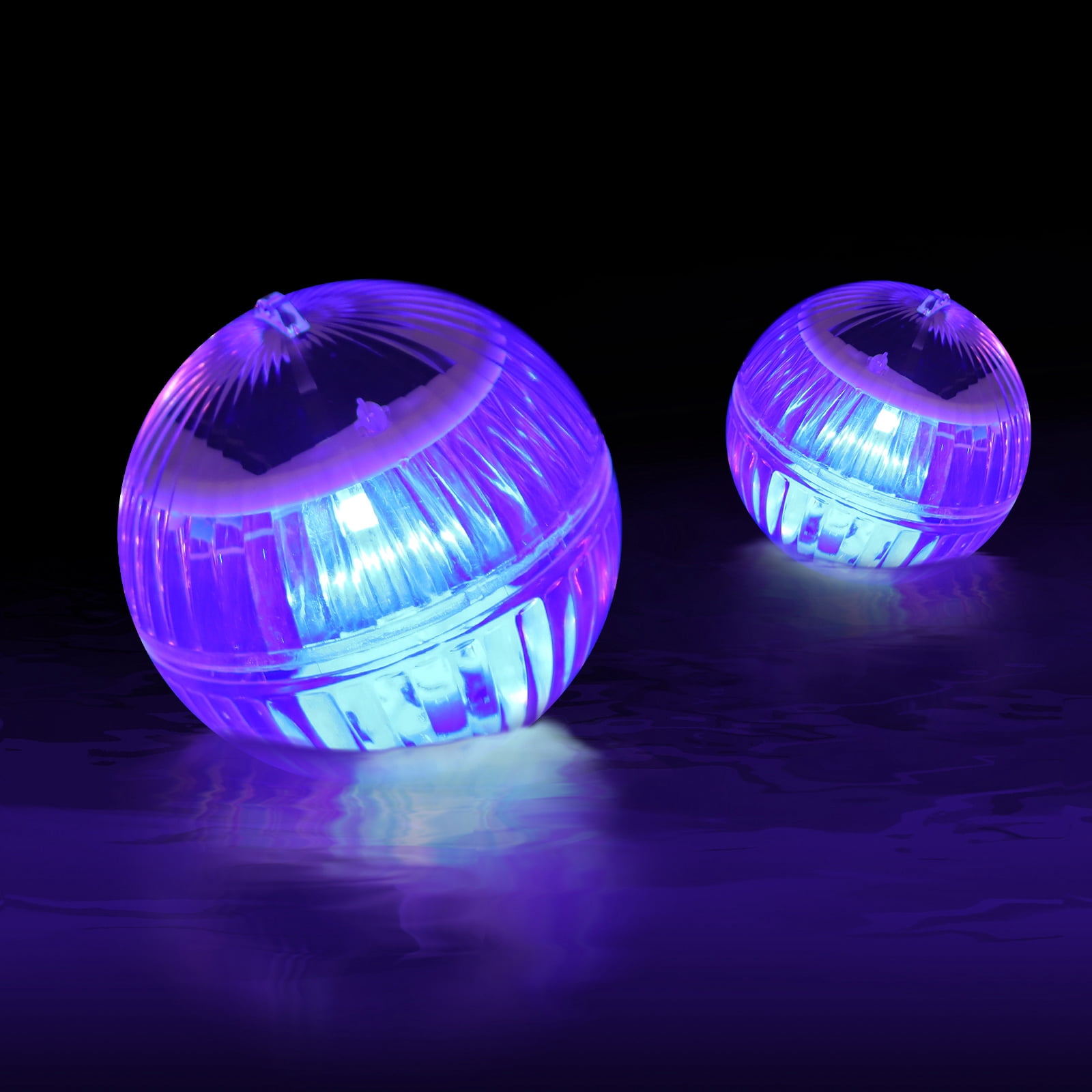 CRILSTYLEO 2pcs Swimming Pool Solar Light Waterproof Globe Decor with ...
