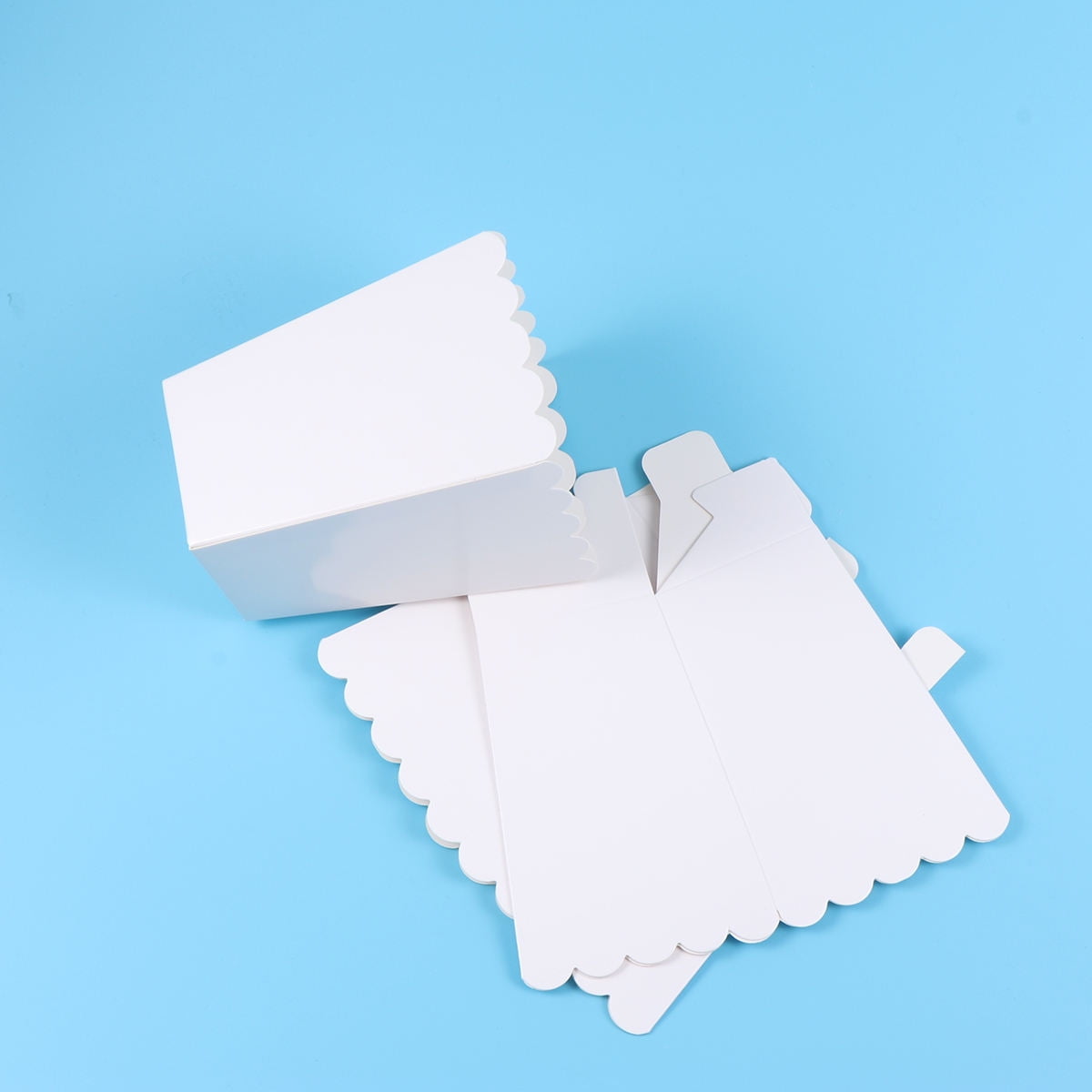 CRILSTYLEO 50Pcs White Cardboard Popcorn Boxes for Storage Party Candy ...