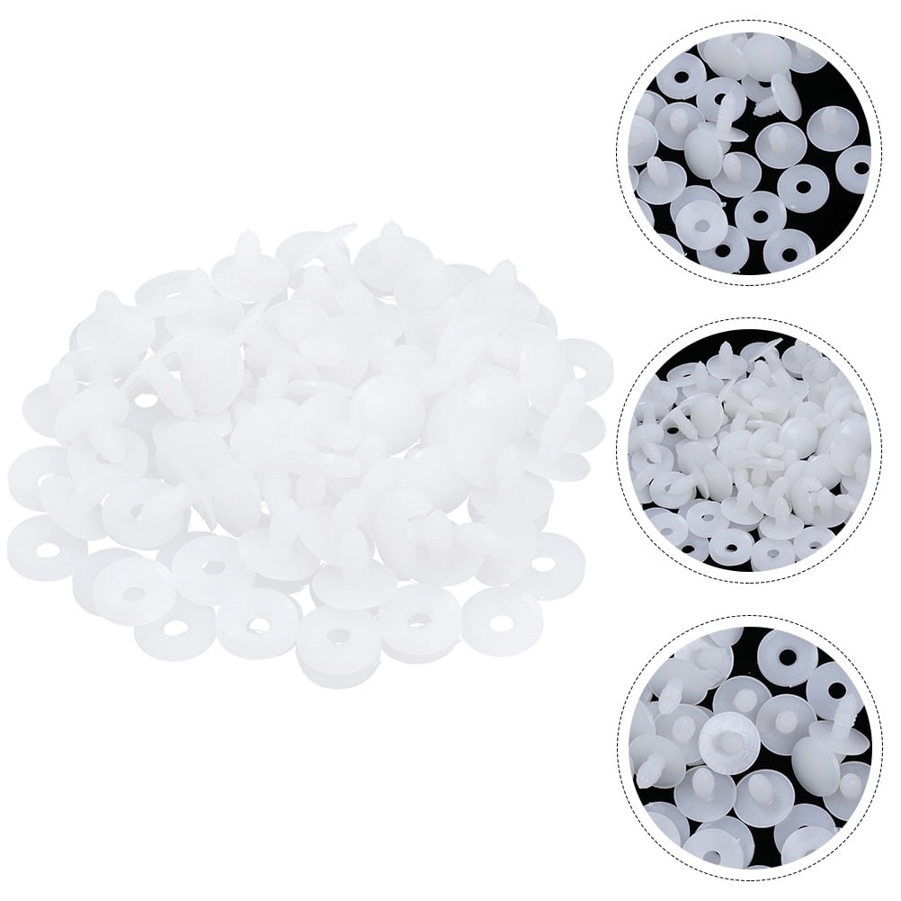 CRILSTYLEO DIY Animal Joints 100 Sets White Plastic for Movable Toy ...