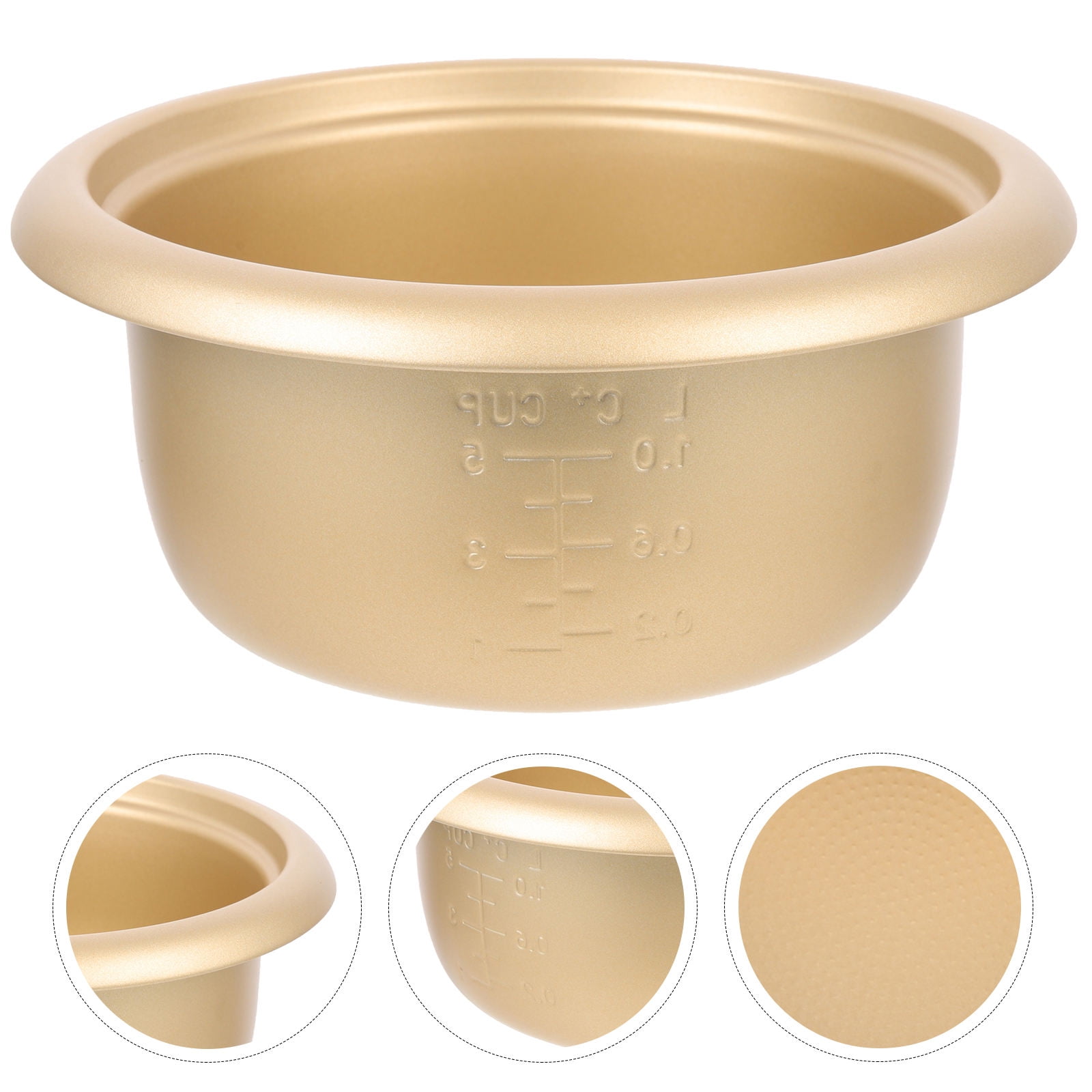 CRILSTYLEO Golden Rice Cooker Liner 1Set 9.1x9.1x3.9in For Heat ...