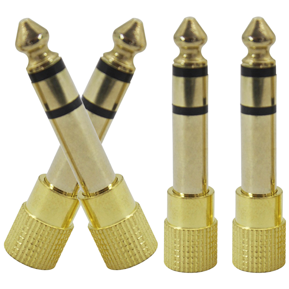 CRILSTYLEO Headphone Adapters 2Pairs Metal Rectangular For Signal Loss ...