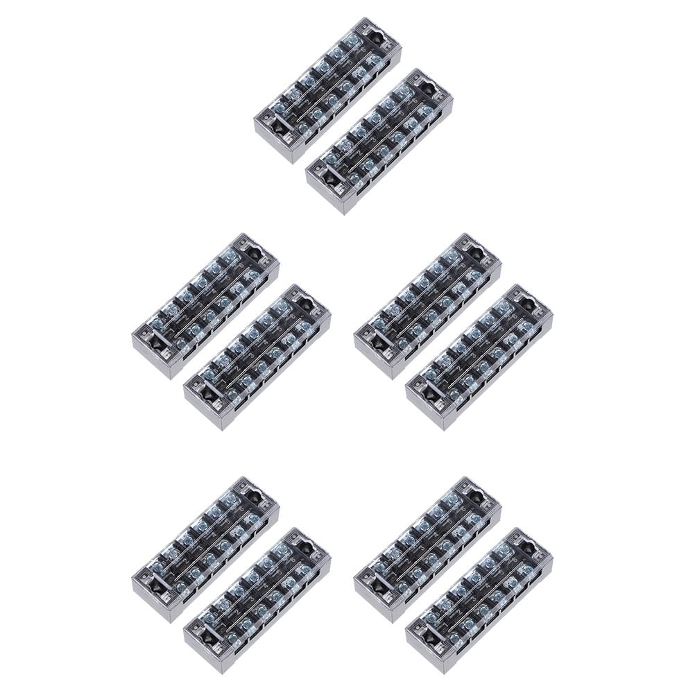 CRILSTYLEO Insulated Barrier Strip Screw Terminal Block for Industry ...