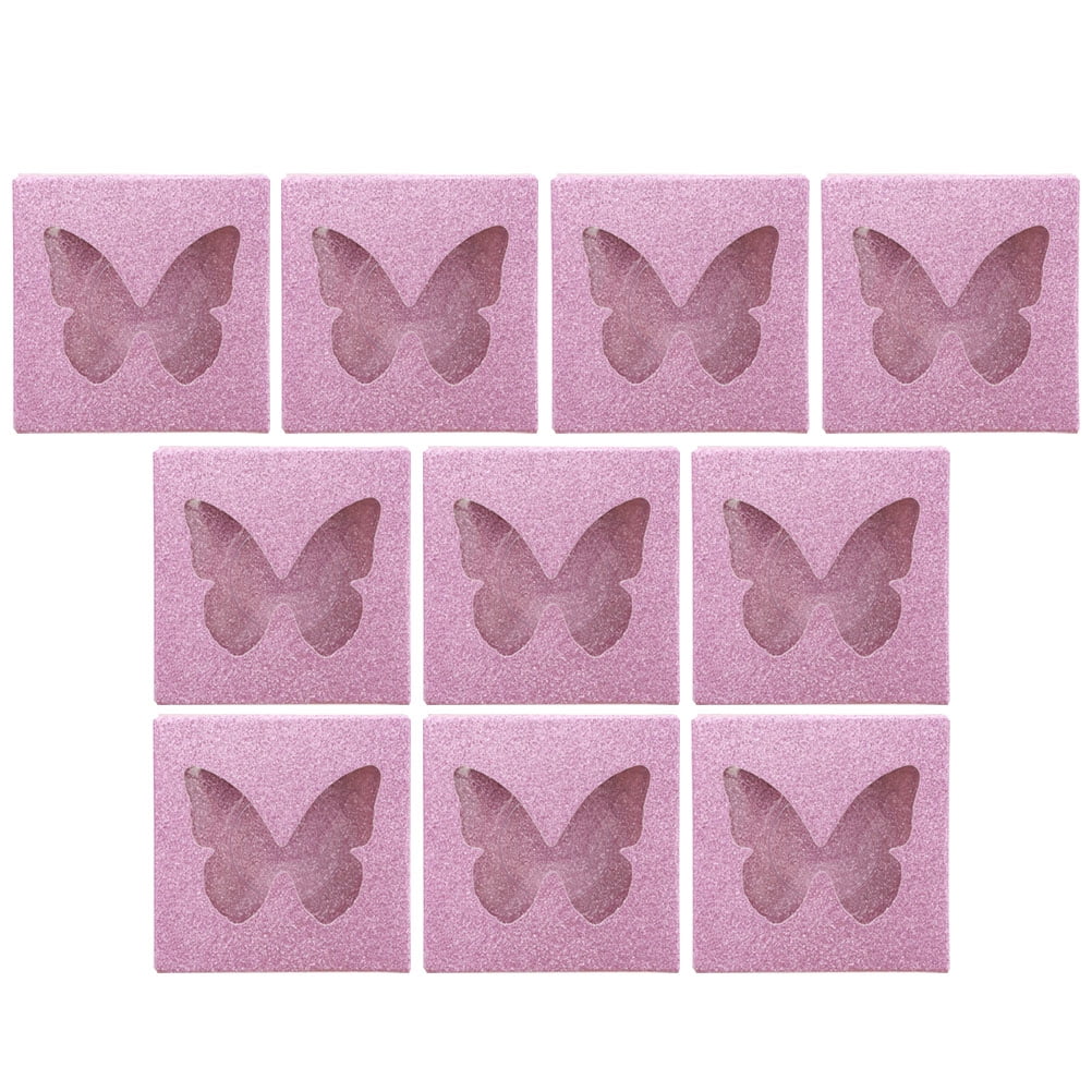 CRILSTYLEO Lash Packaging Box 10 Sets for Girls with Pink Color 2.8X2 ...