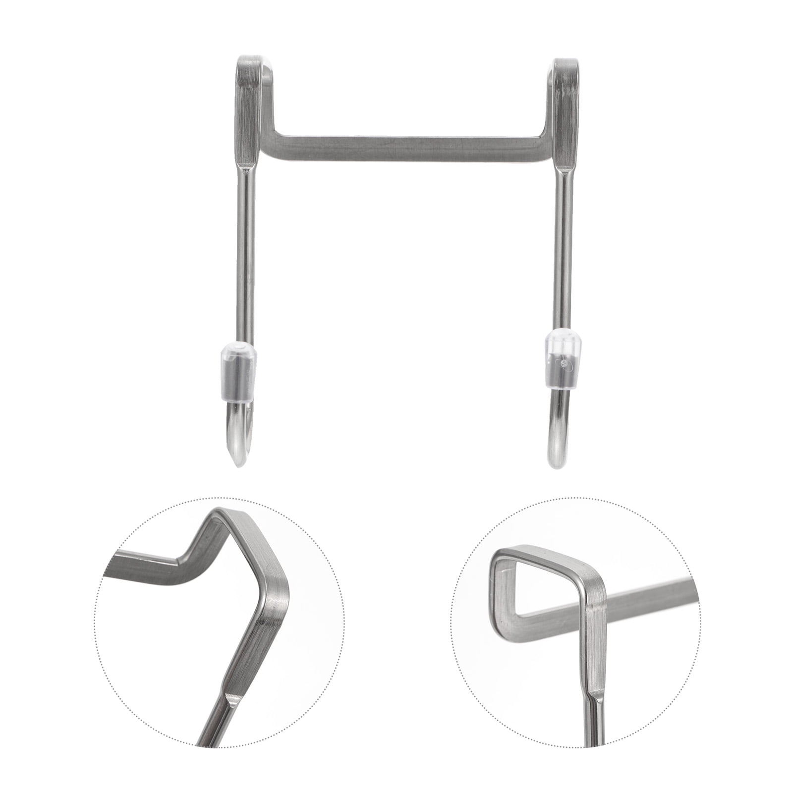 CRILSTYLEO Overcoat Rack Door Back Hanger for Storage Using Silver ...