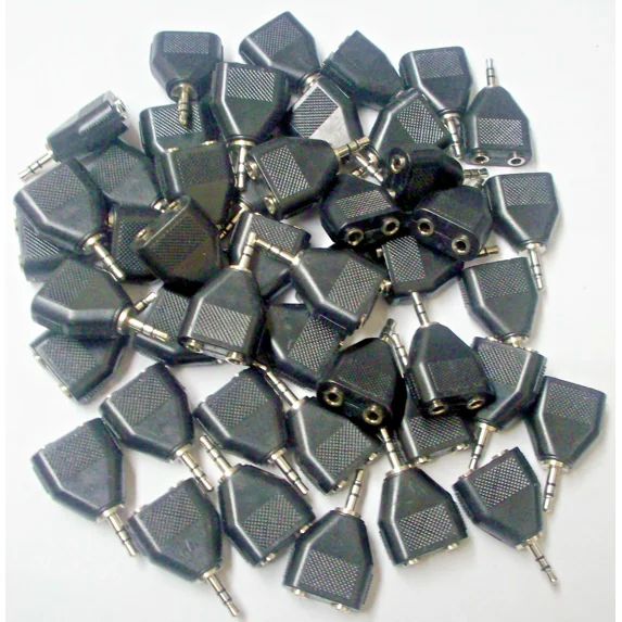 CRISP- 10 Pack Belkin 3.5Mm Stereo Plug To Two 3.5Mm Stereo Double ...